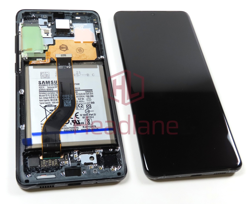 Samsung SM-G986 Galaxy S20+ / S20 Plus LCD Display / Screen + Touch - Black + Battery (No Camera ...